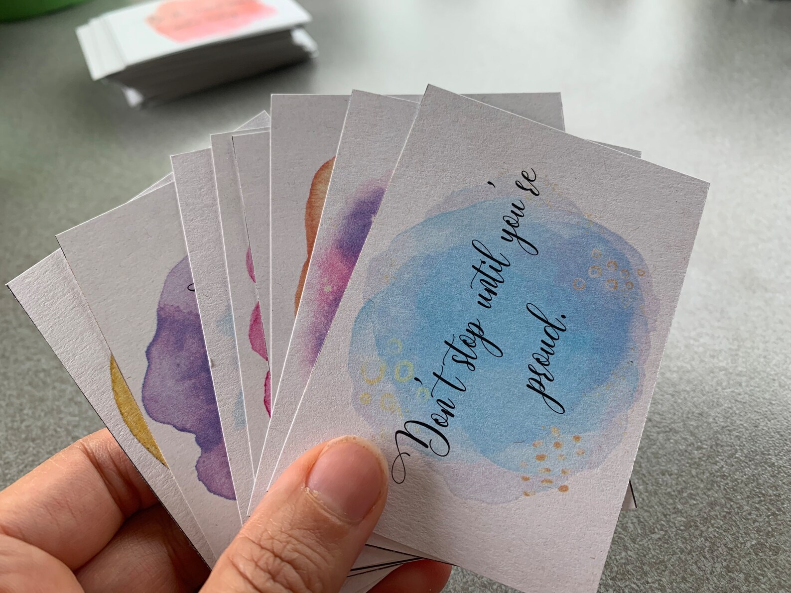 Watercolor Encouragement Cards | Gratitude and Affirmation Cards ...