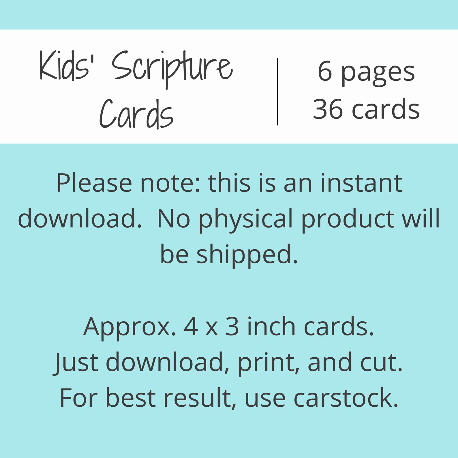 Printable Bible Verse Notes for Kids | Scripture Cards for Kids ...
