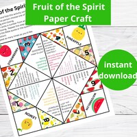 Fruit of the Spirit Bible Craft for Kids | Sunday School Craft ...