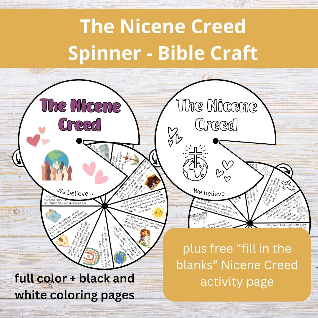 Nicene Creed for Kids | "we Believe" and "i Believe" Nicene Creed ...