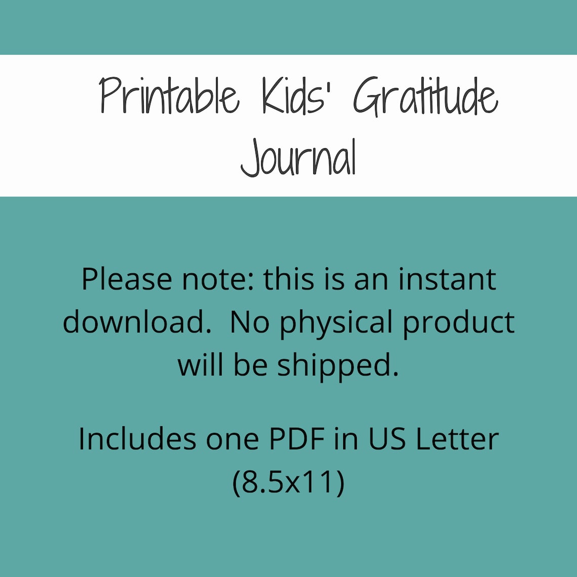 Printable Kids Gratitude Journal Gratitude Journals for Boys and Girls ...