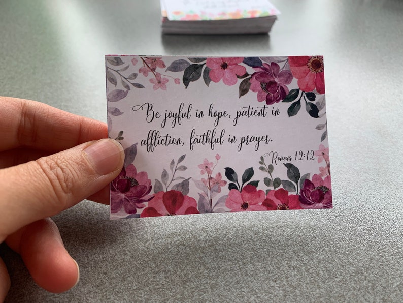 54 Floral Bible Verse Cards | Printable Scripture Cards for Women ...