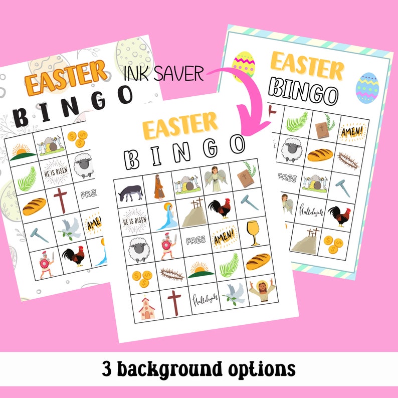 Easter Bingo Game for Kids Resurrection Bingo Religious Bingo Printable ...