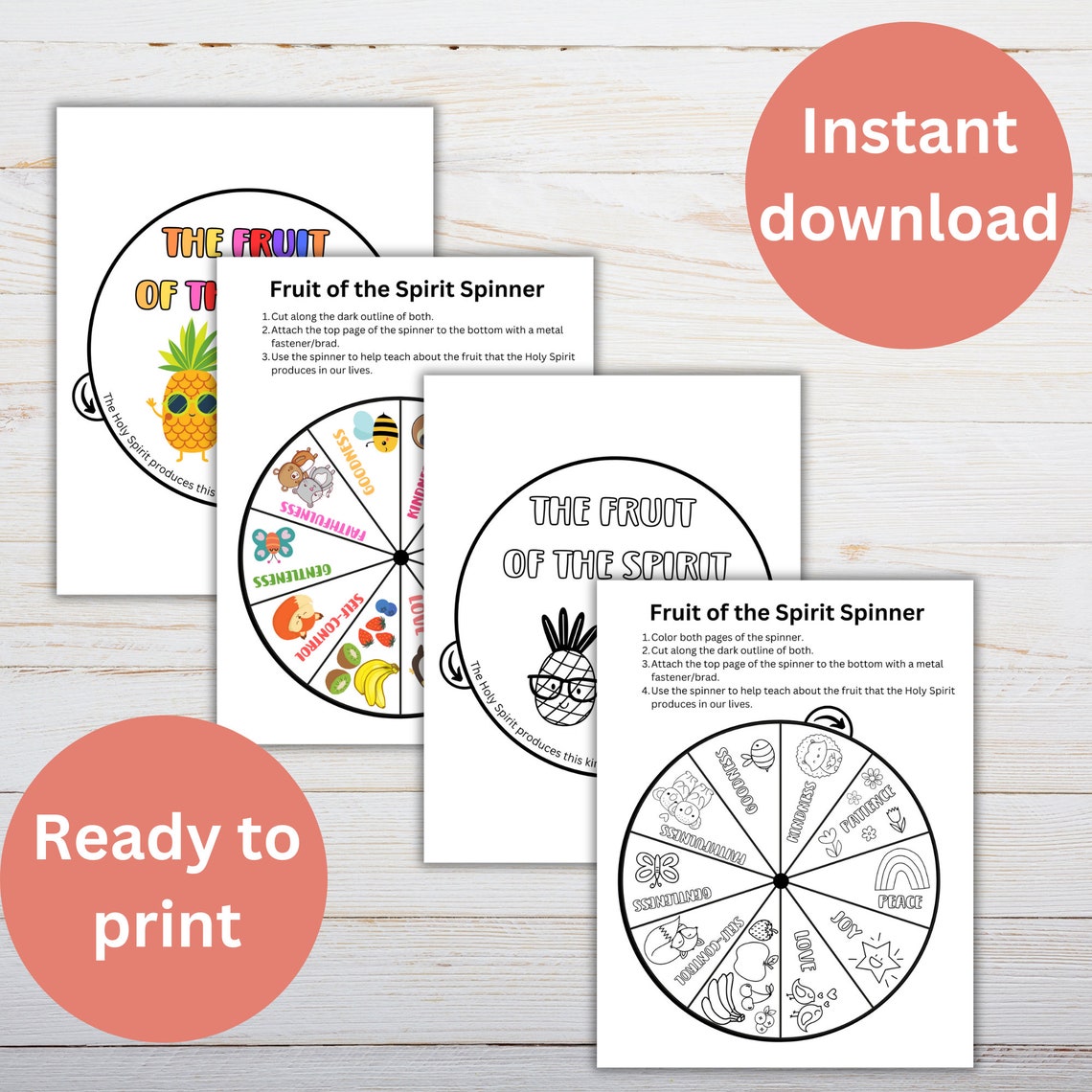 Fruit of the Spirit Bible Craft for Kids Sunday School Craft Galatians ...