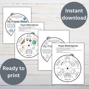 How to Pray Prayer Wheel | Sunday School Craft | Prayer Coloring Wheel ...