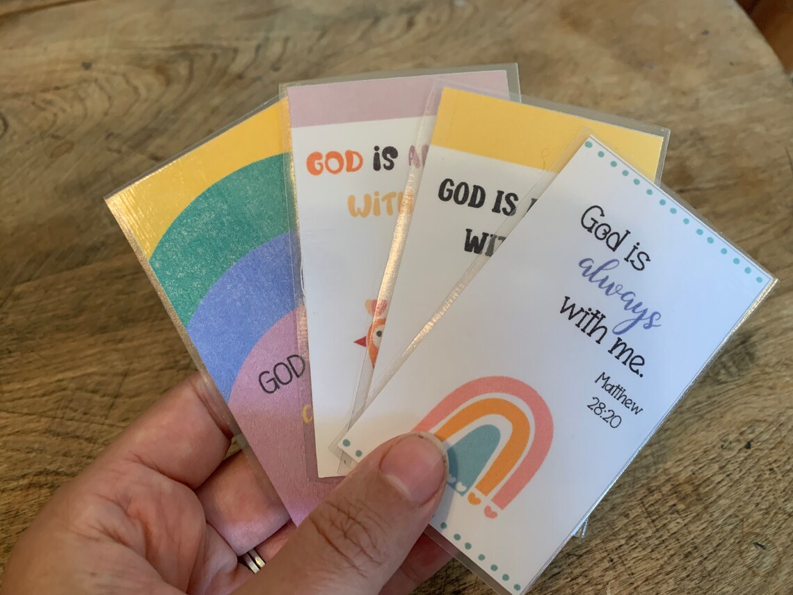 Mini Scripture Cards for Kids | Christian Backpack Tags | Backpack ...