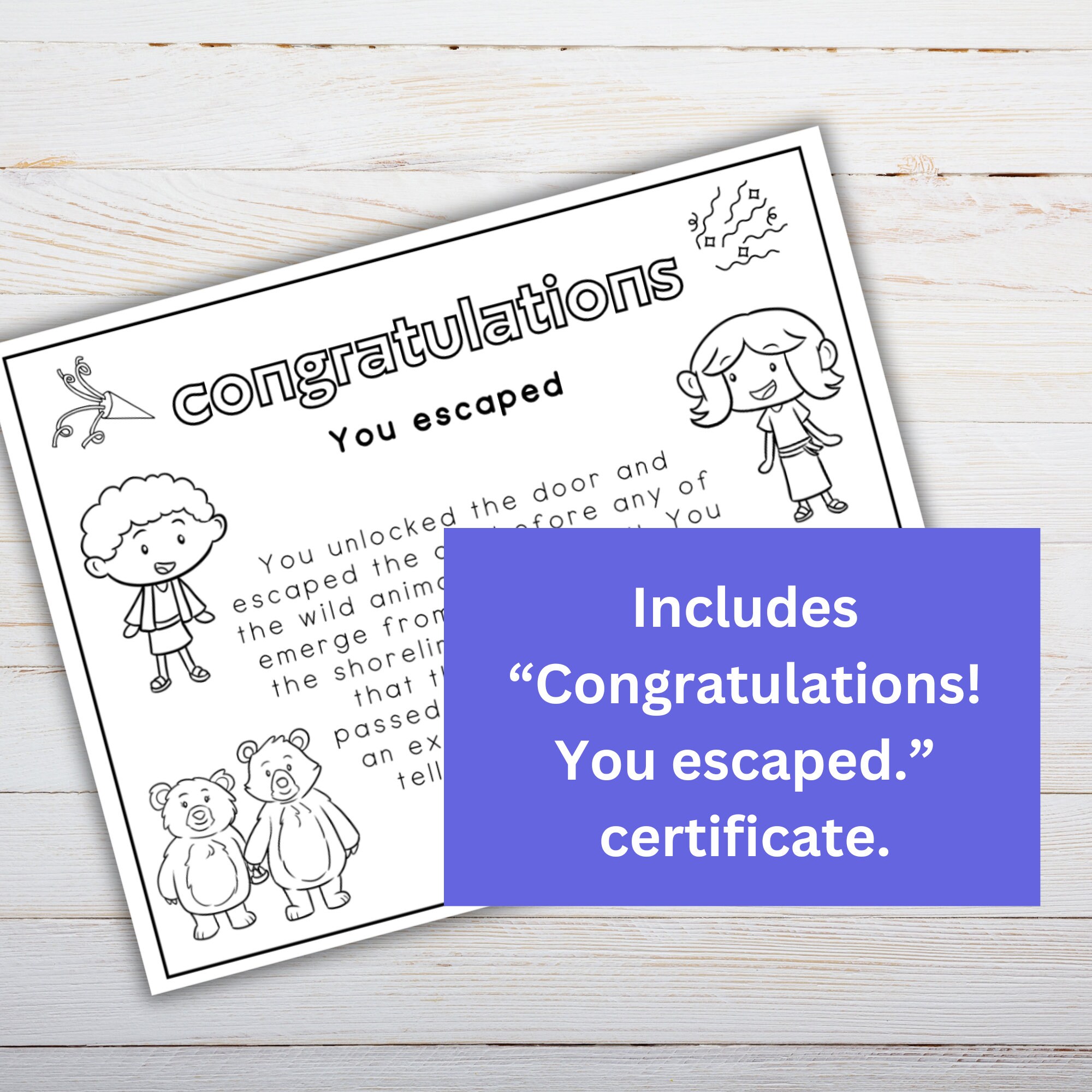 Noah's Ark Escape Room for Kids | Sunday School Game | Printable Escape ...