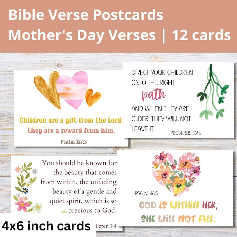 Mother's Day Bible Verse Postcards | Proverbs 31 Cards | Scripture ...