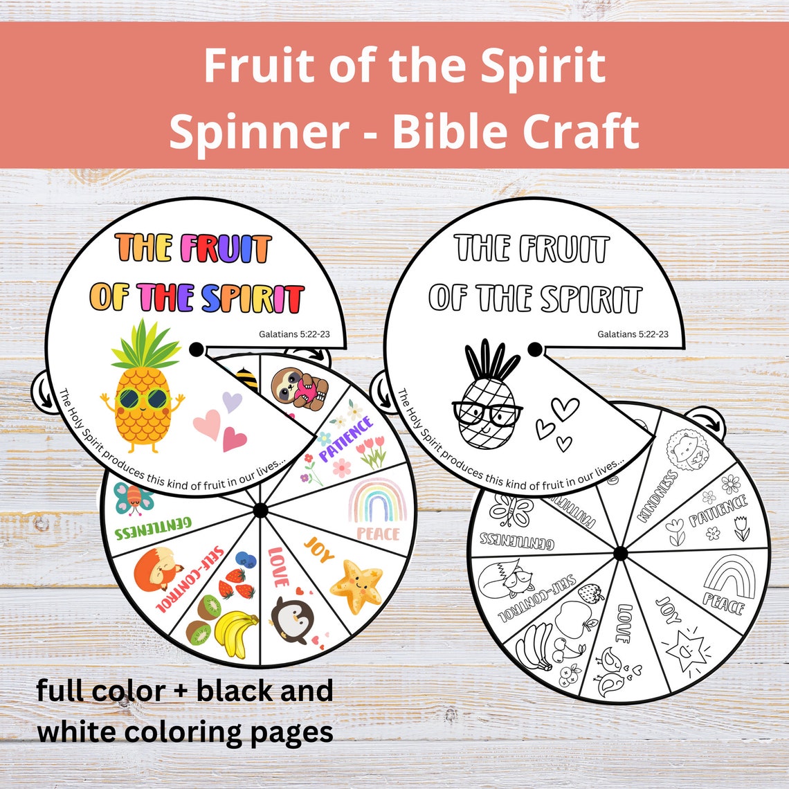 Fruit of the Spirit Bible Craft for Kids | Sunday School Craft ...