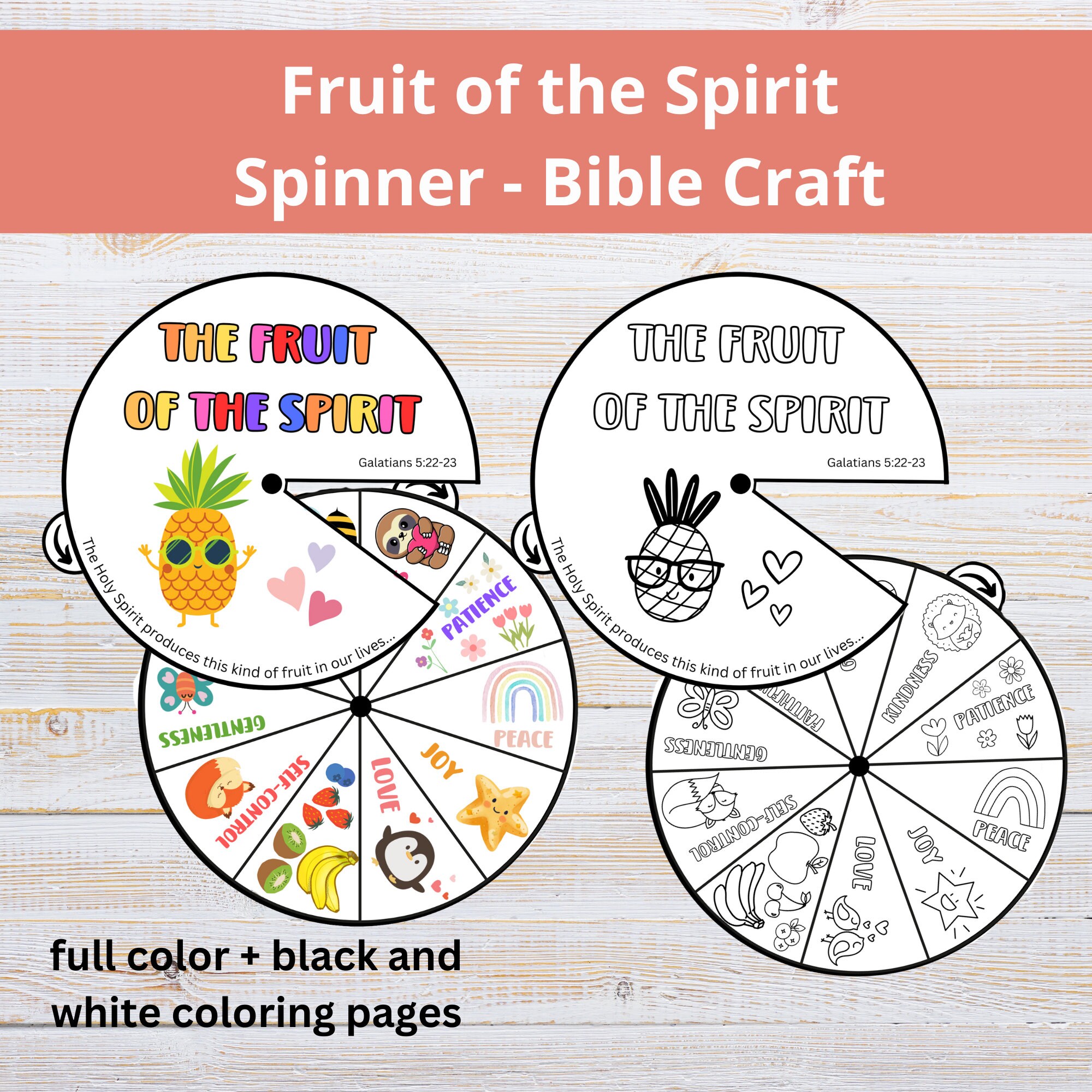 Fruit of the Spirit Bible Craft for Kids Sunday School Craft Galatians ...