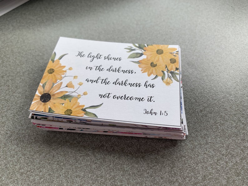 54 Floral Bible Verse Cards | Printable Scripture Cards for Women ...