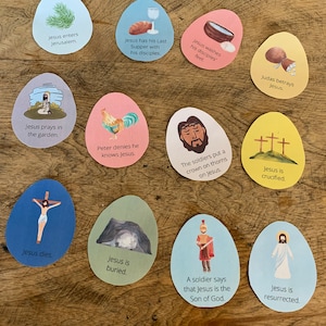 The Easter Story Scavenger Hunt | Christian Easter Egg Hunt for Kids ...