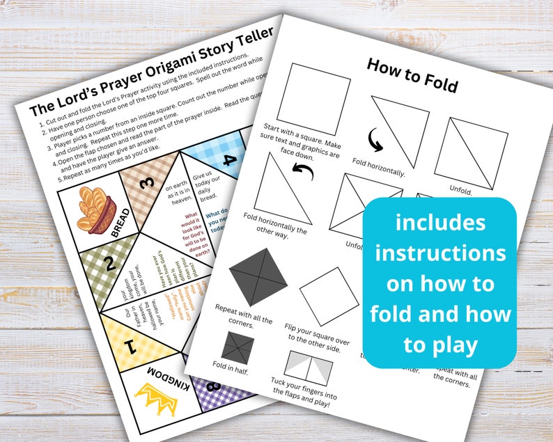 The Lord's Prayer Paper Craft | Lords Prayer Sunday School Activity ...