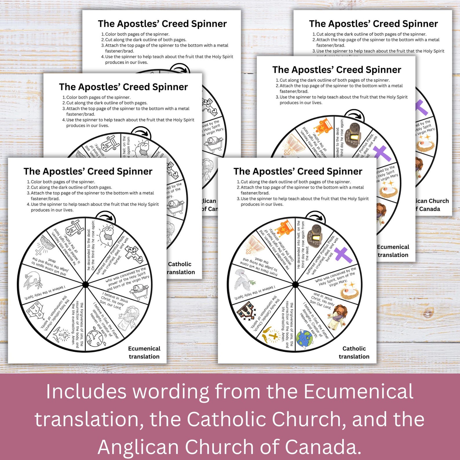 The Apostles' Creed Paper Craft | Sunday School Activity | Christian ...