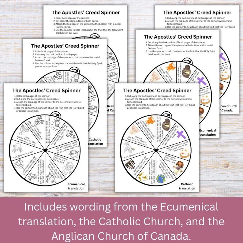 The Apostles' Creed Paper Craft | Sunday School Activity | Christian ...