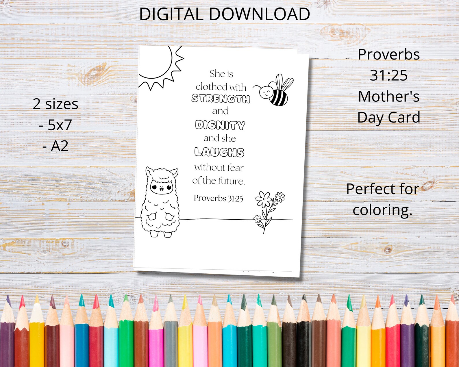 Bible Verse Mother's Day Cards | Mother's Day Cards to Color ...