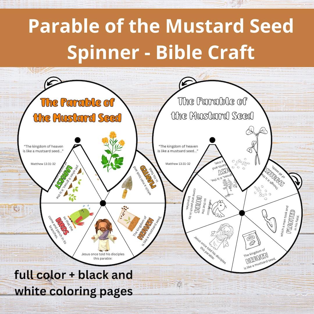 Parable of the Mustard Seed Bible Craft for Kids | Printable Sunday School Activity | Jesus ...