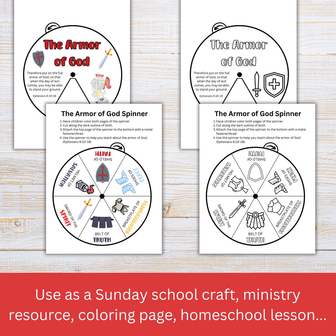 Armor of God Craft | Bible Activity | Memory Game | Sunday School Craft ...