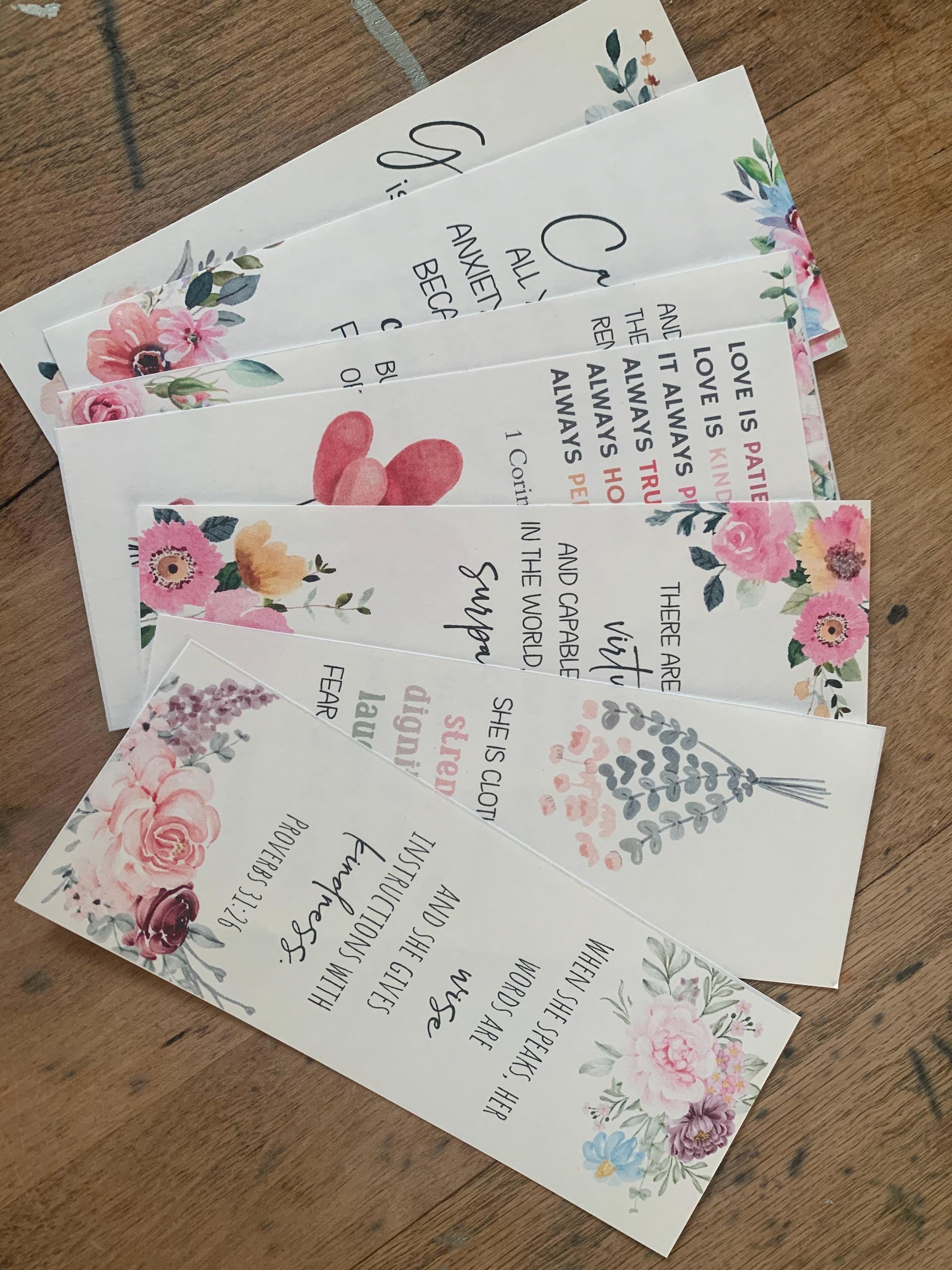 Printable Bible Verse Bookmarks | Mother's Day Printable | Proverbs 31 ...
