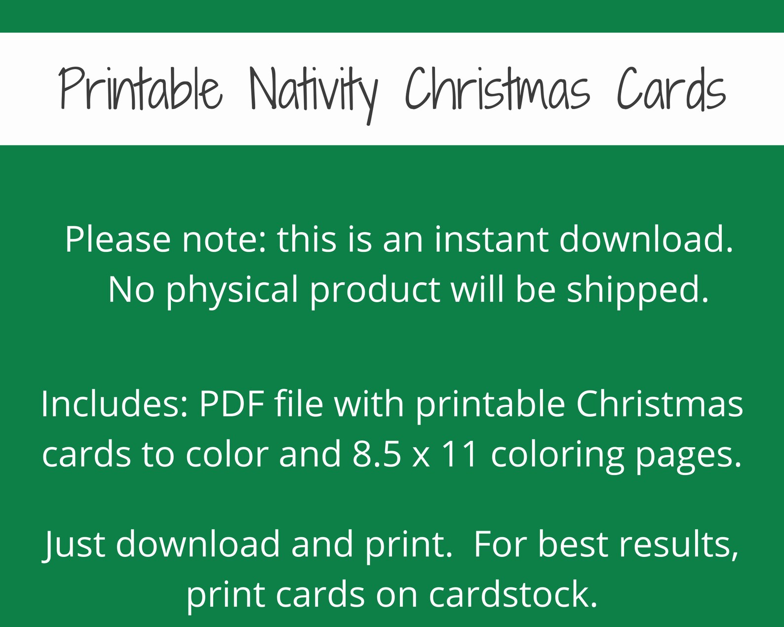 Nativity Christmas Coloring Cards | Christmas Cards to Color | Happy ...