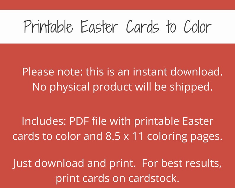 Printable Easter Cards to Color | Religious Easter Cards | Christian ...
