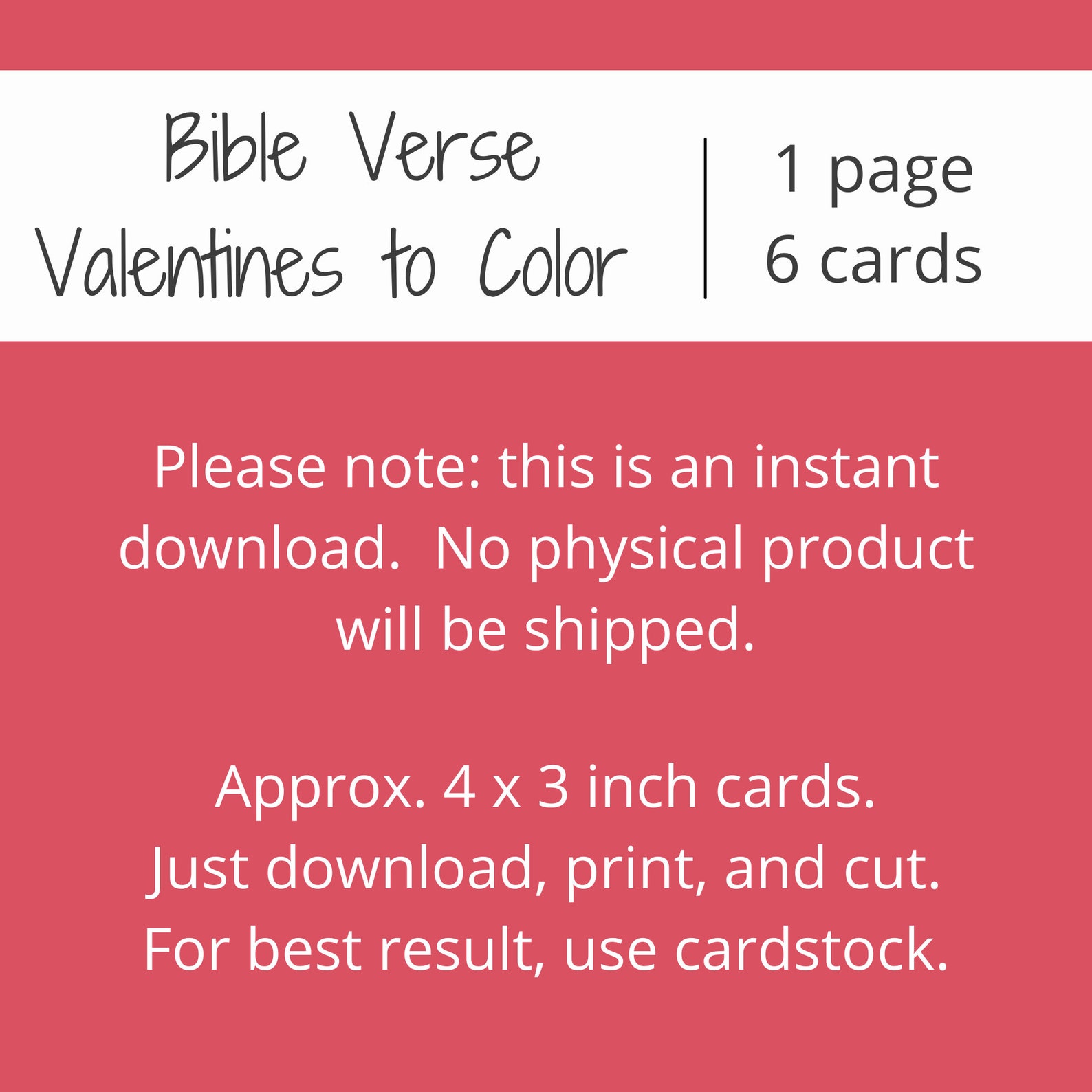 Printable Valentine Cards to Color | Bible Verse Valentines | Christian ...