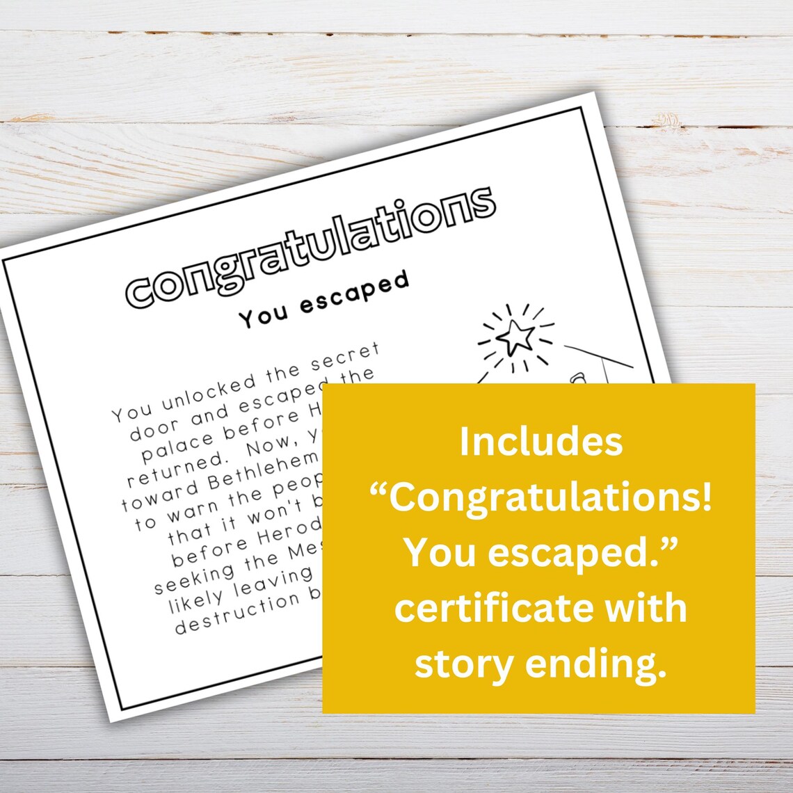 Printable Christmas Escape Room for Kids | Nativity Christmas Escape ...