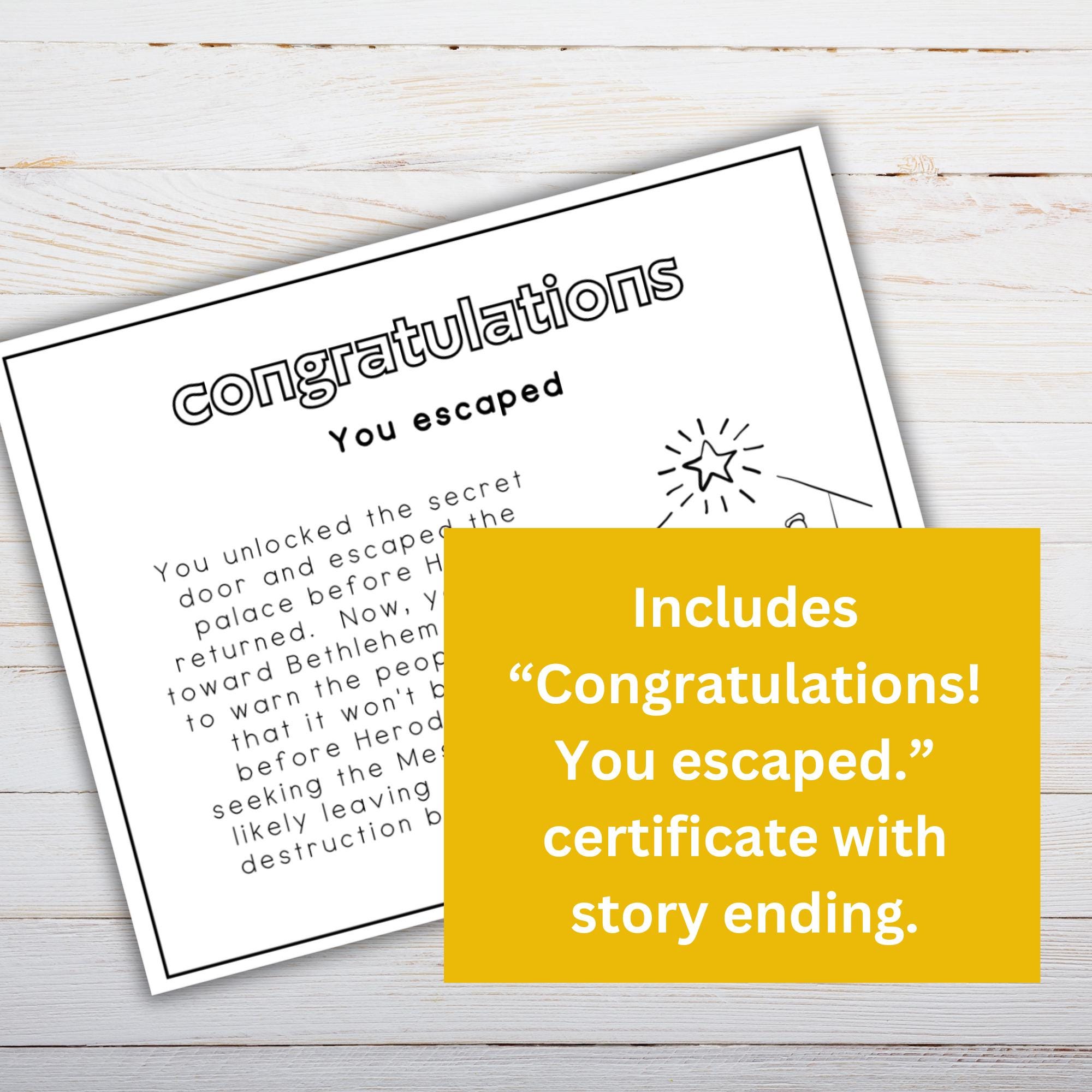 Printable Christmas Escape Room for Kids | Nativity Christmas Escape ...