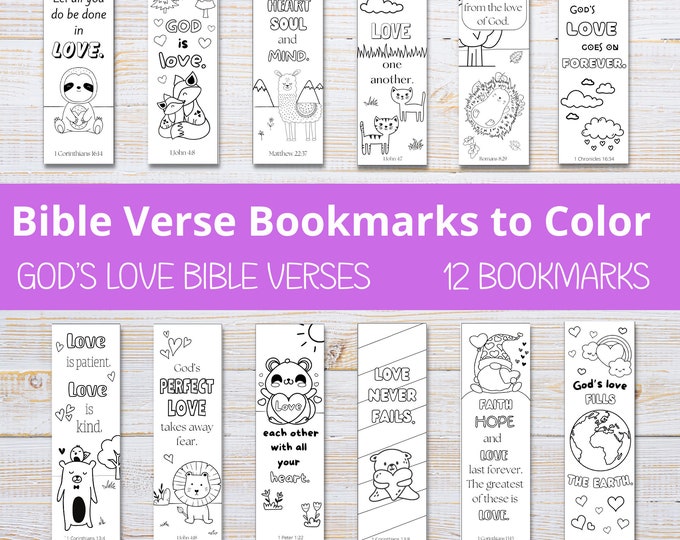God's Love Bible Verse Note Cards | Printable Scripture Valentines ...