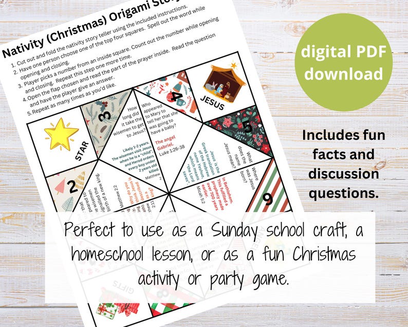 Birth of Jesus Bible Story Activity | Jesus is Born | Sunday School ...