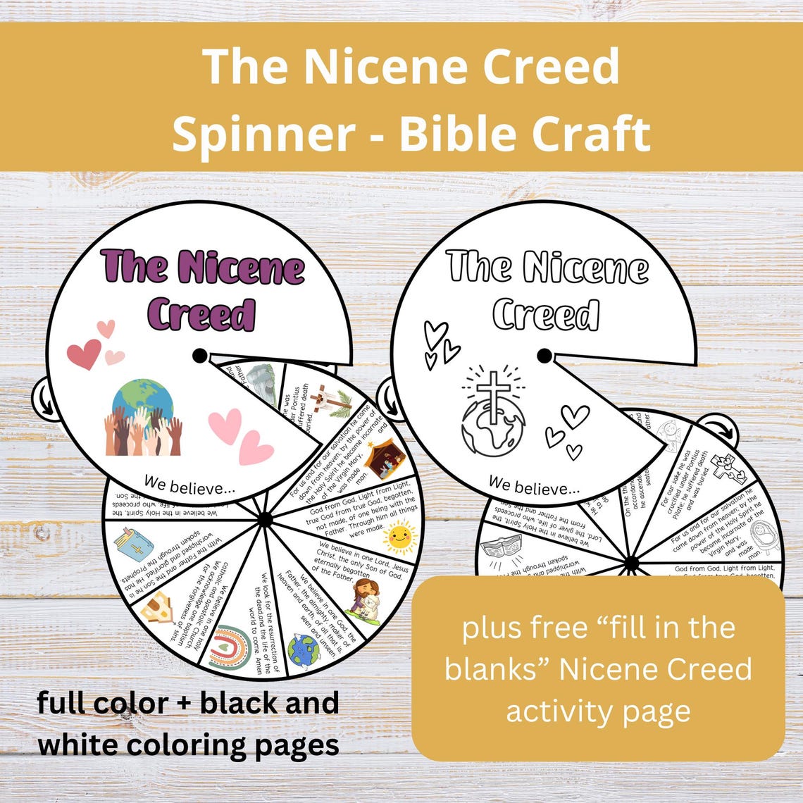 Nicene Creed Bible Craft | Sunday School Coloring Page | "i Believe ...