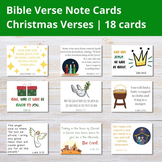 Christmas Bible Verses For Kids