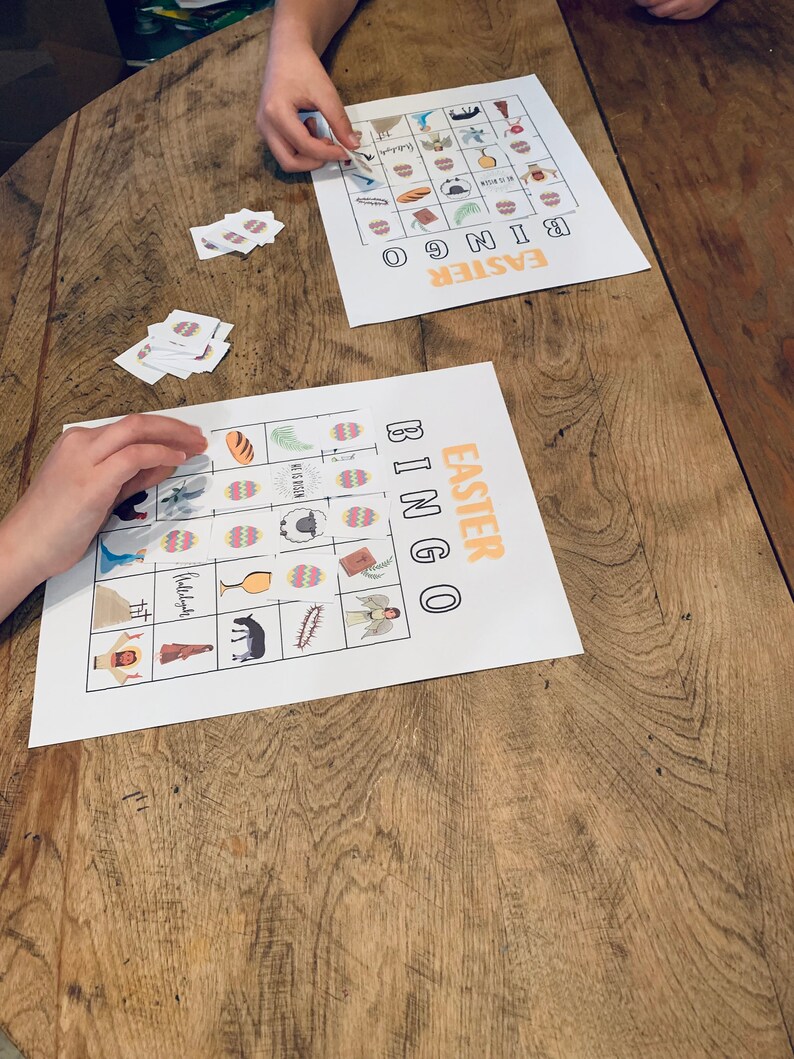 Easter Bingo Game for Kids Resurrection Bingo Religious Bingo Printable ...