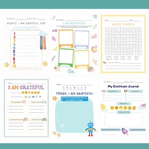 Printable Kids Gratitude Journal | Gratitude Journals for Boys and ...