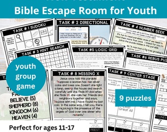 Bible Escape Room | New Testament Escape Room for Youth | Youth Games ...