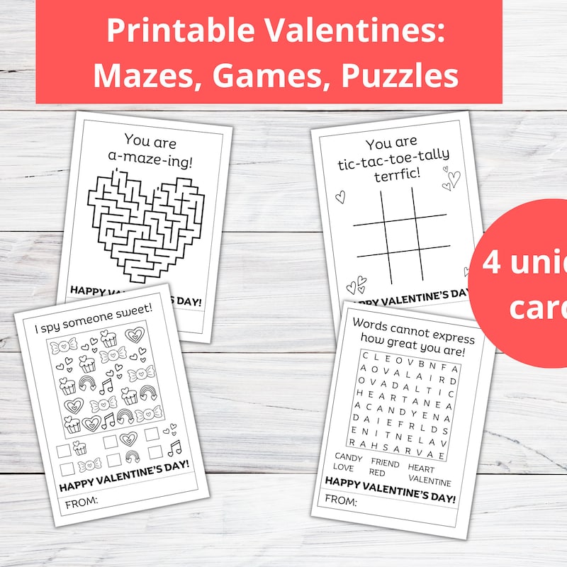 Valentines Maze Puzzle - Etsy