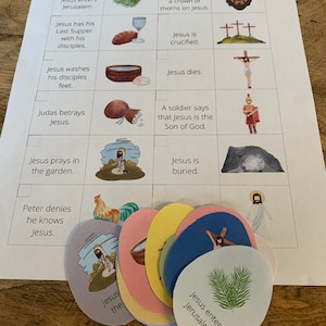 The Easter Story Scavenger Hunt | Christian Easter Egg Hunt for Kids ...