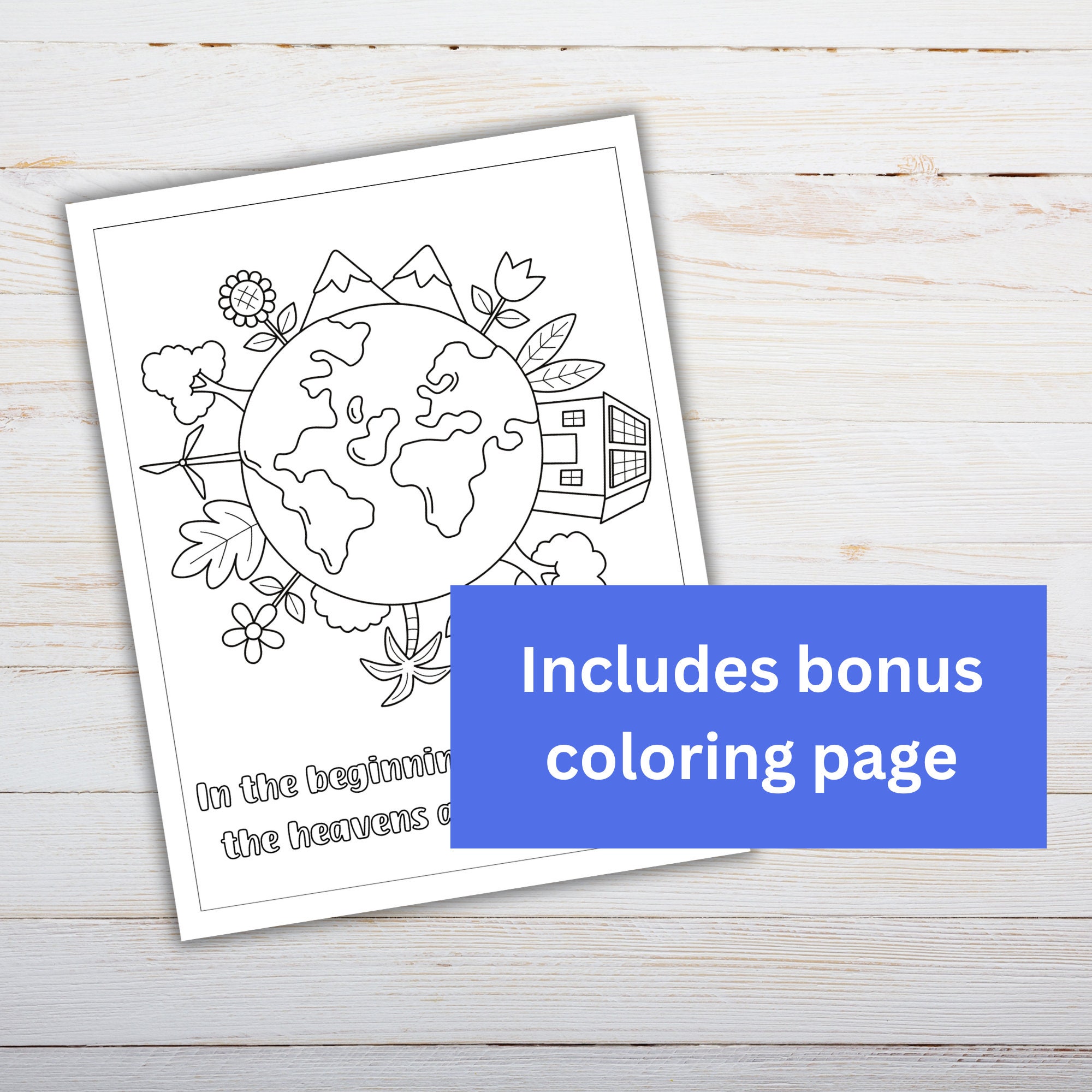 Days of Creation Craft for Kids | Sunday School Bible Craft Spinner ...