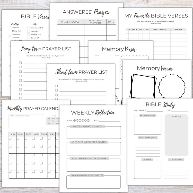 Printable Prayer Journal | Bible Study Journal | Faith Journal | ACTS ...