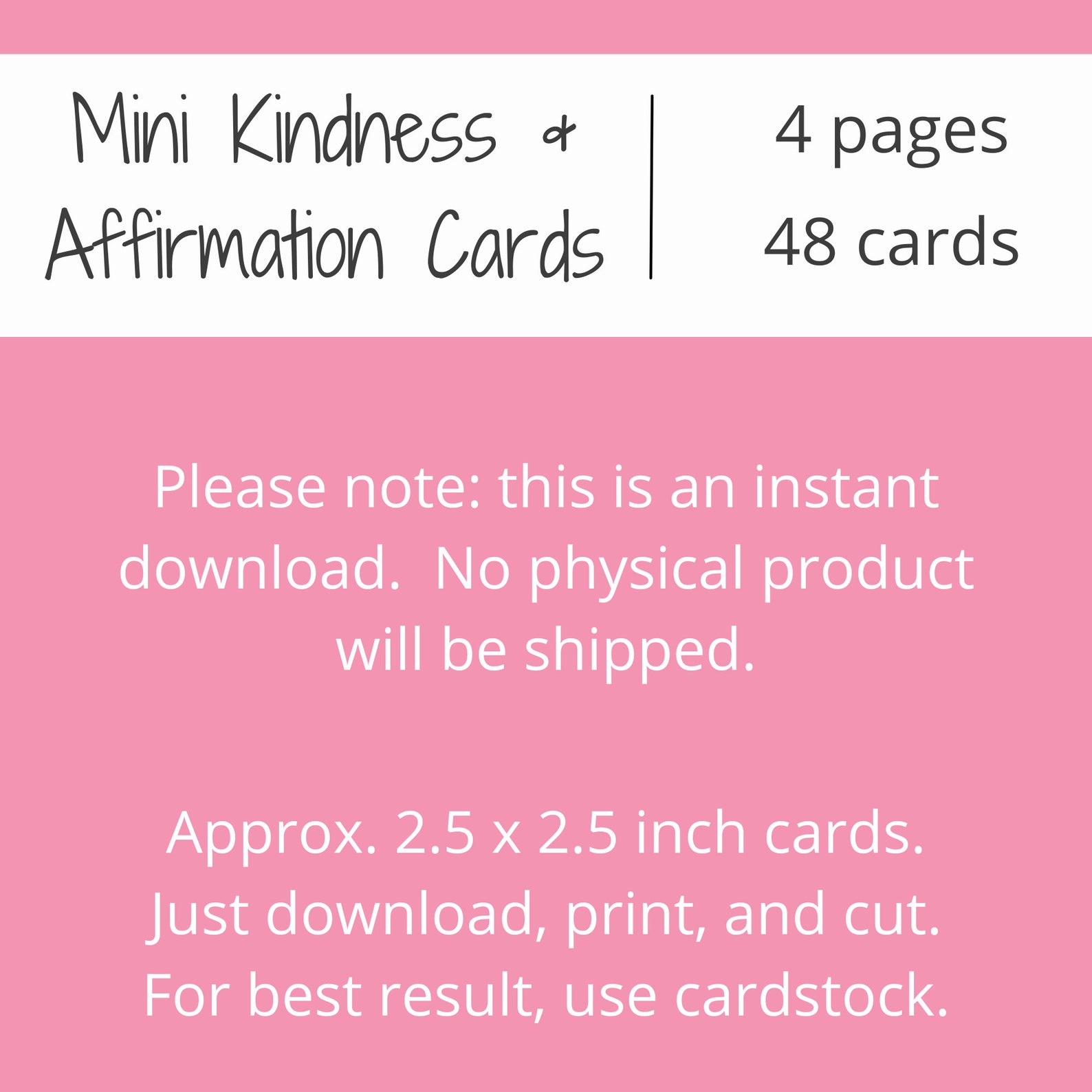 Kindness Cards | Positivity Cards | Mini Affirmation Cards ...