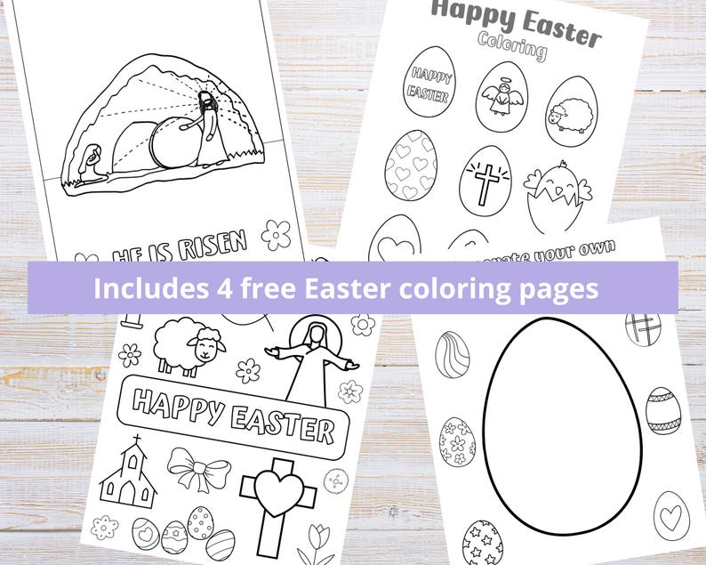 Christian Easter I Spy Activity Pages | Easter Coloring Pages for Kids ...