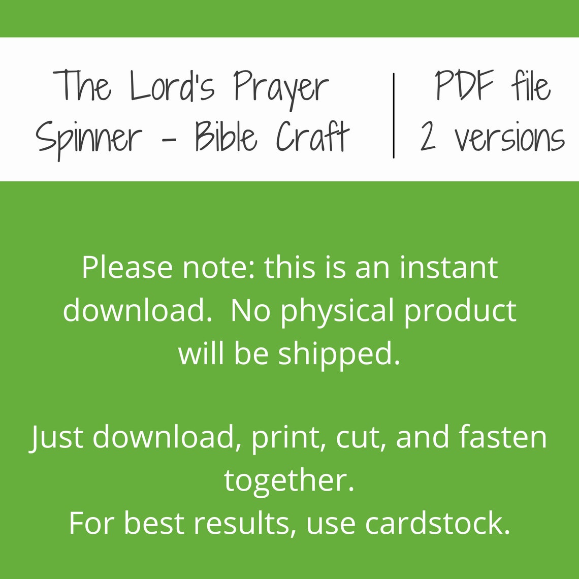 The Lord's Prayer Printable | Spinner Scripture Lesson | Printable ...