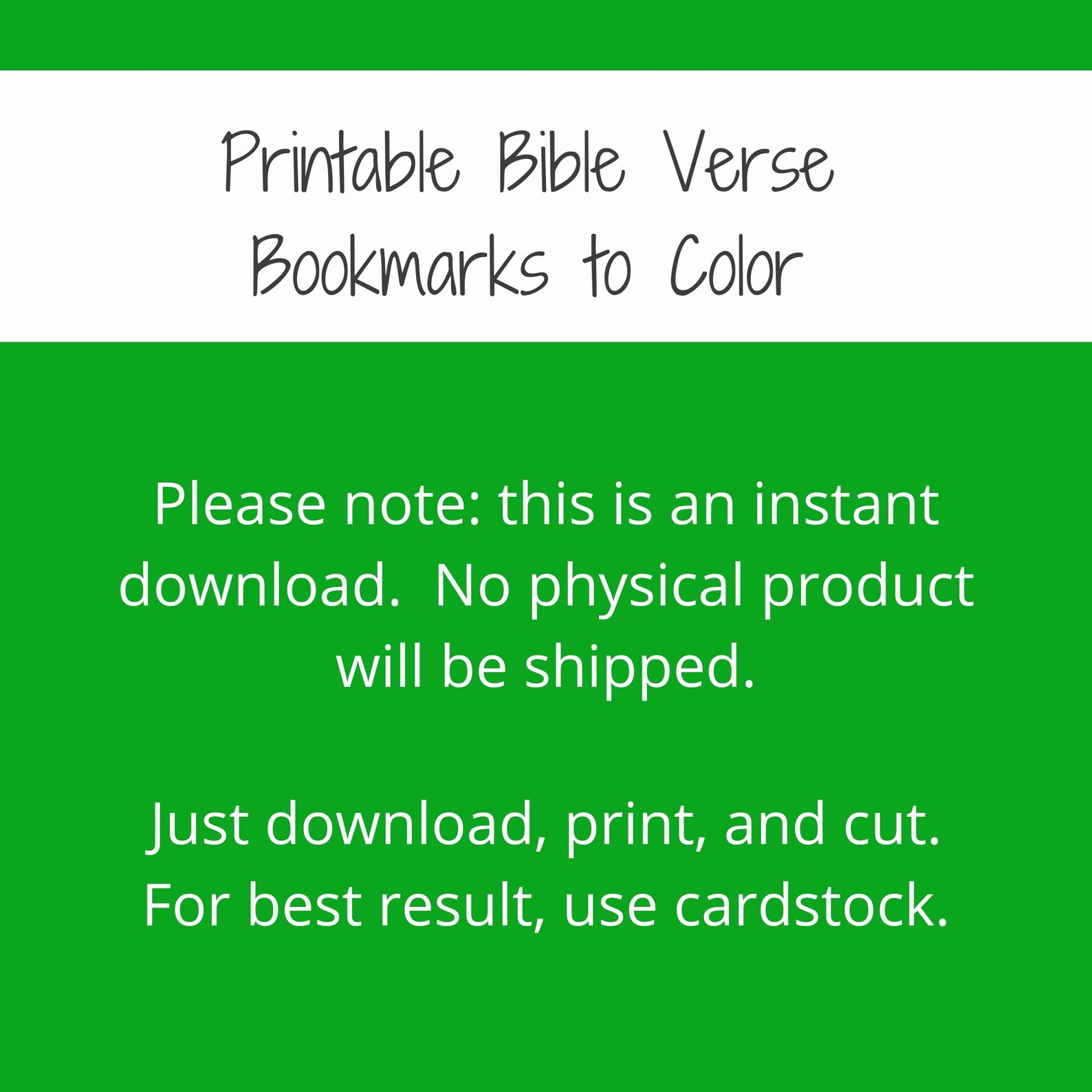 Bible Verse Bookmarks to Color | Bible Coloring Page for Kids and ...