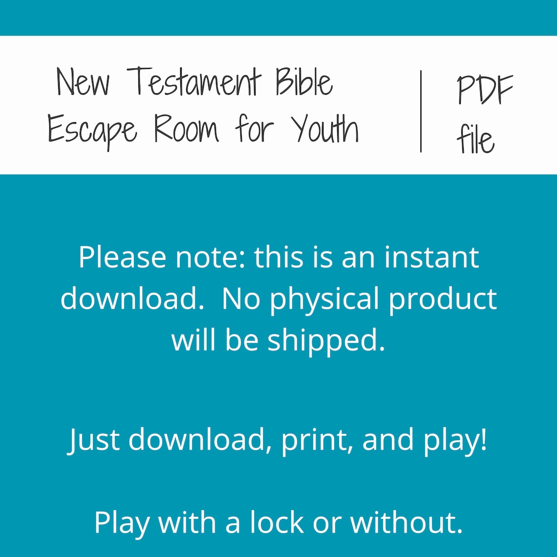 New Testament Escape Room for Youth | Bible Escape Room | Youth Group ...