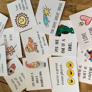 Compliment Cards | Kindness Cards to Color | Printable Positivity Cards ...