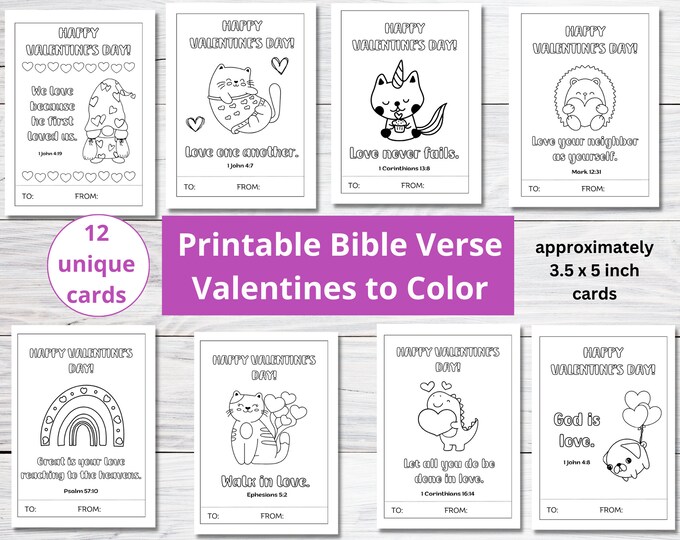Printable Scripture Cards - Bible Verse Coloring, Blank Note Cards ...