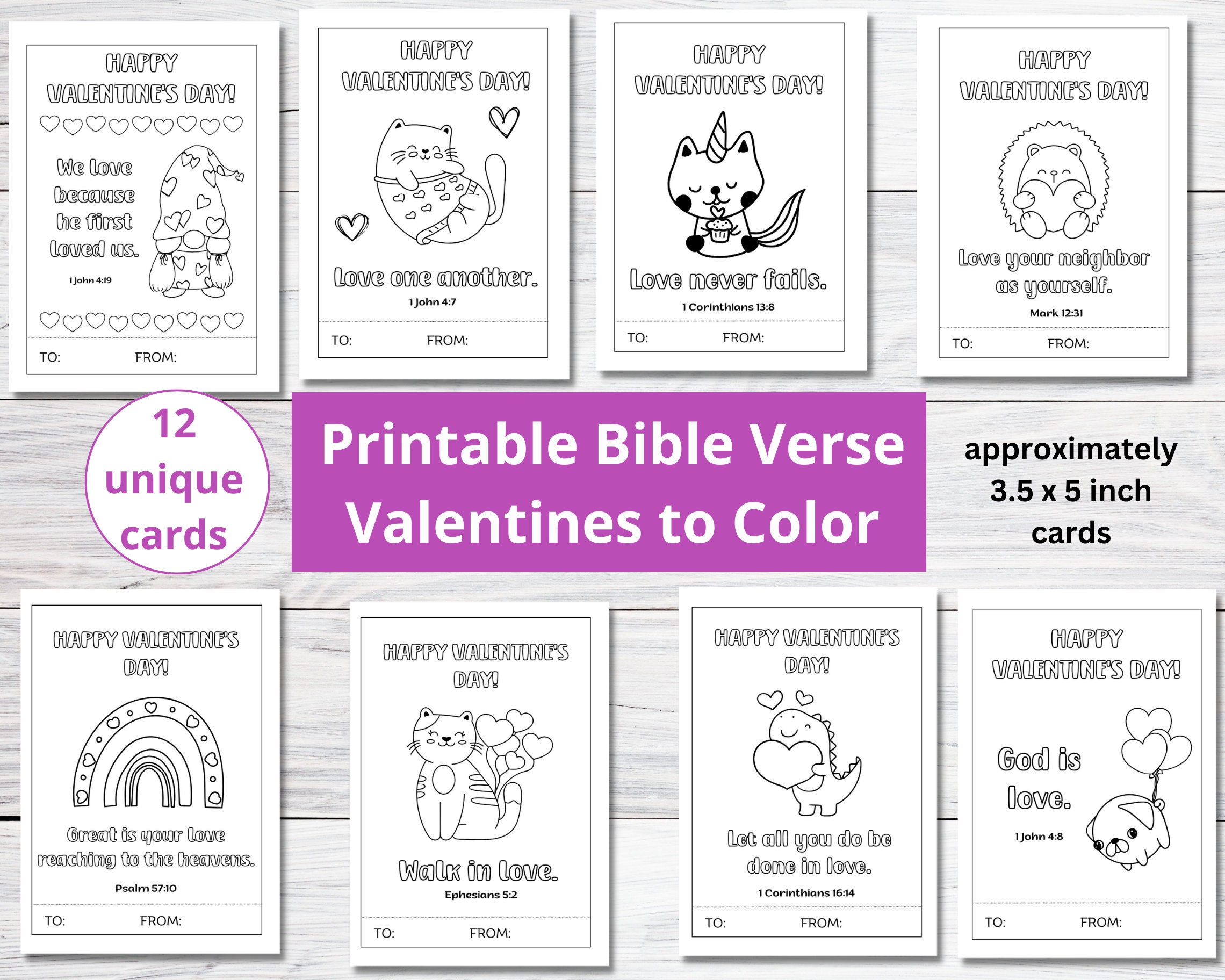 Printable Valentines to Color | Christian Valentine | Sunday School ...