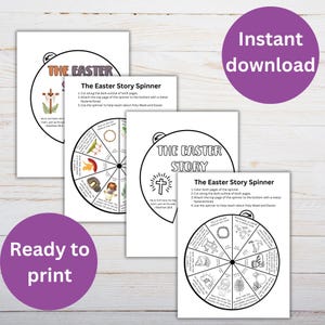 Easter Bible Story Coloring Wheel | Easter Sunday School Craft | the ...