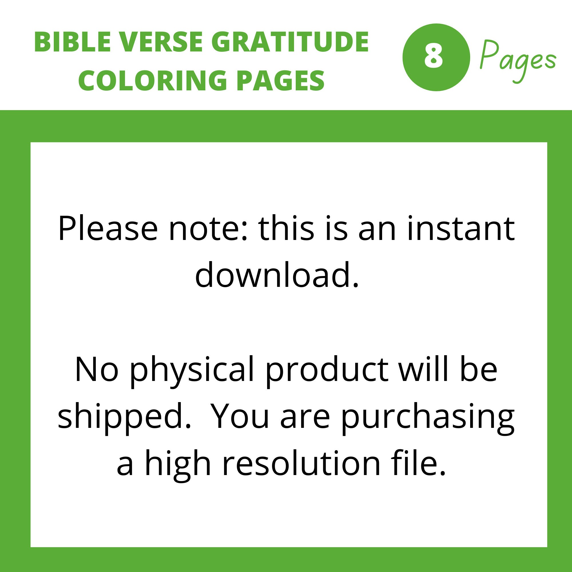 Bible Verse Gratitude Coloring Pages Scripture Coloring Pages for Kids ...
