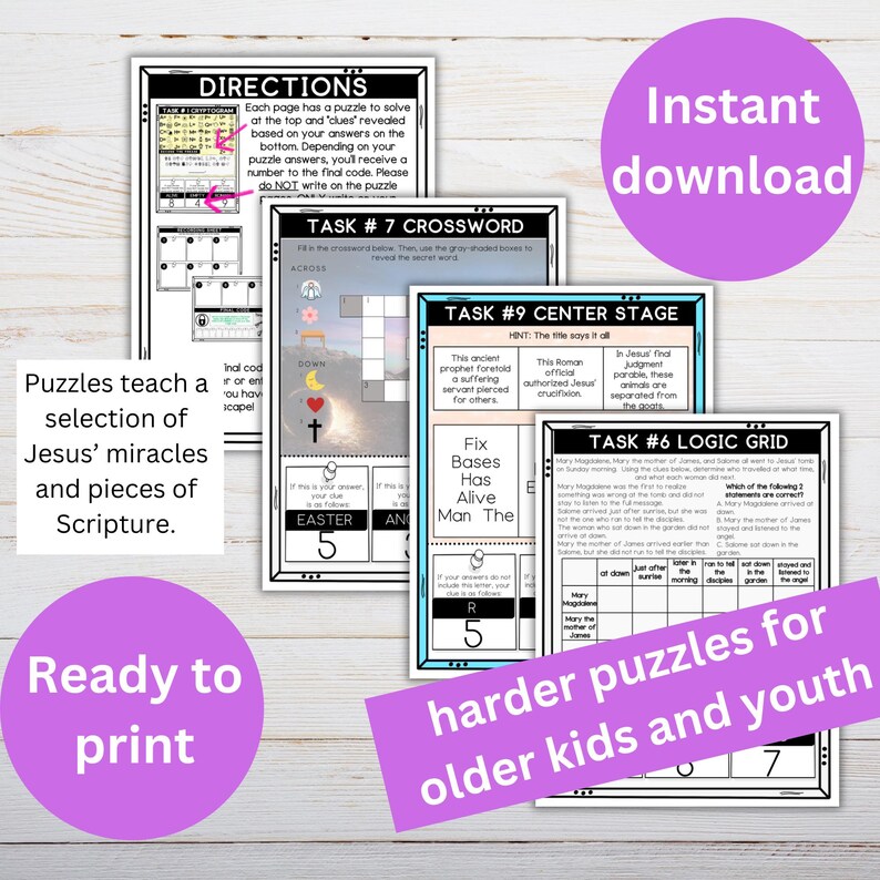 Easter Escape Room for Youth | Easter Bible Activity | Youth Group Game ...